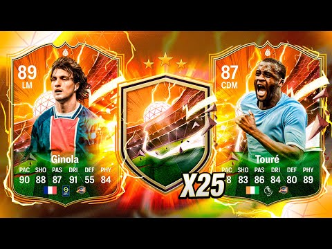 I opened 25 base hero upgrade packs in EA FC 24 Ultimate Team!