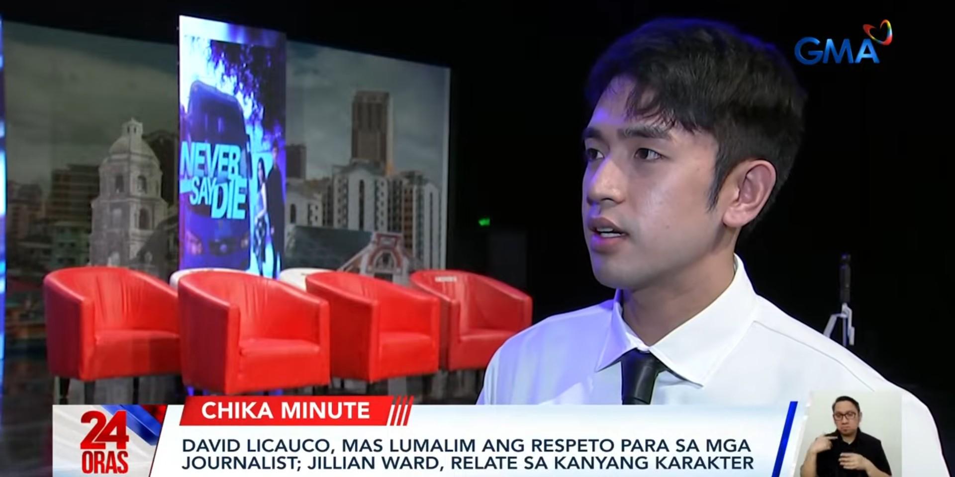 David Licauco says he has deeper respect for journalists thanks to ...