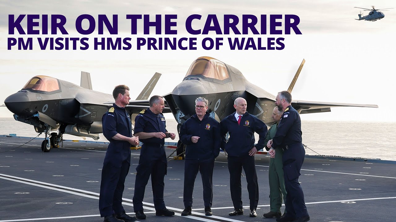 A high-level visit to Britain’s most powerful warship