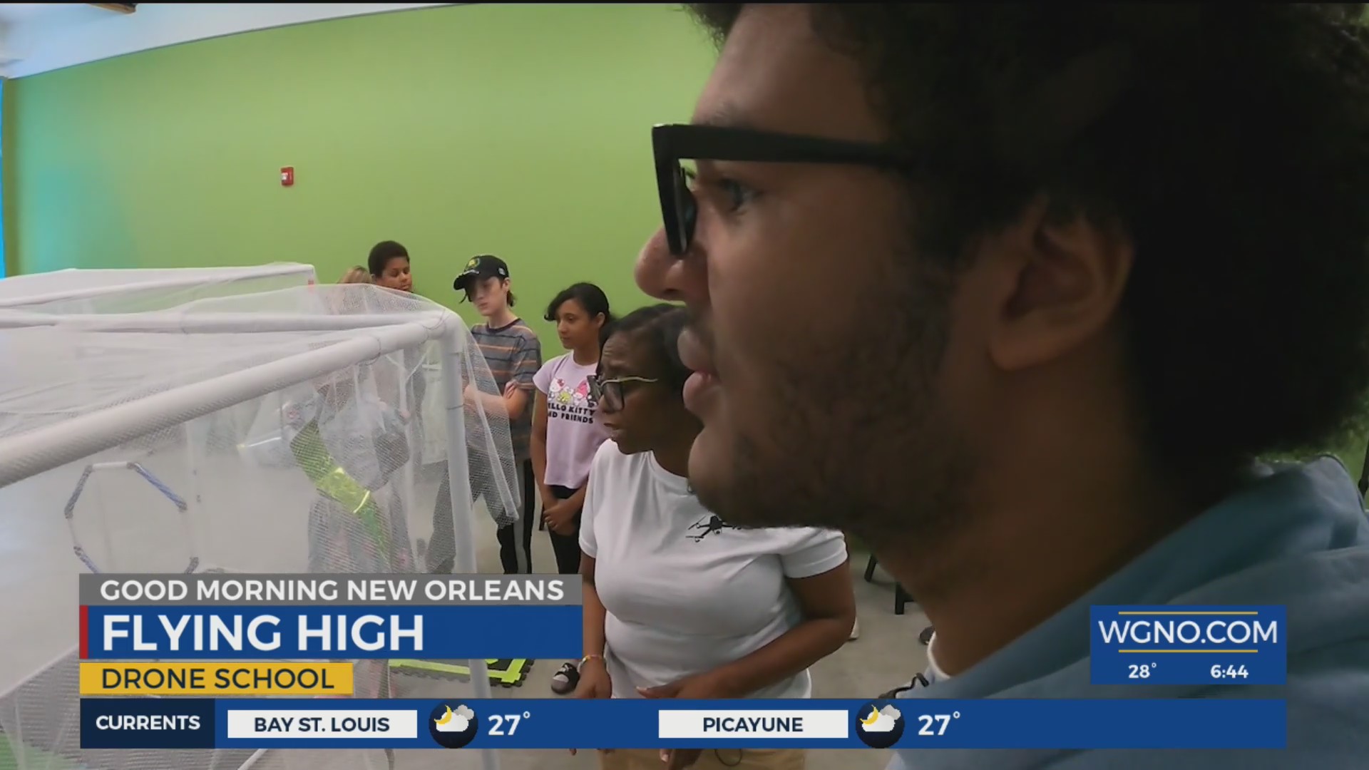 New Orleans 10-year-old flies high at drone school