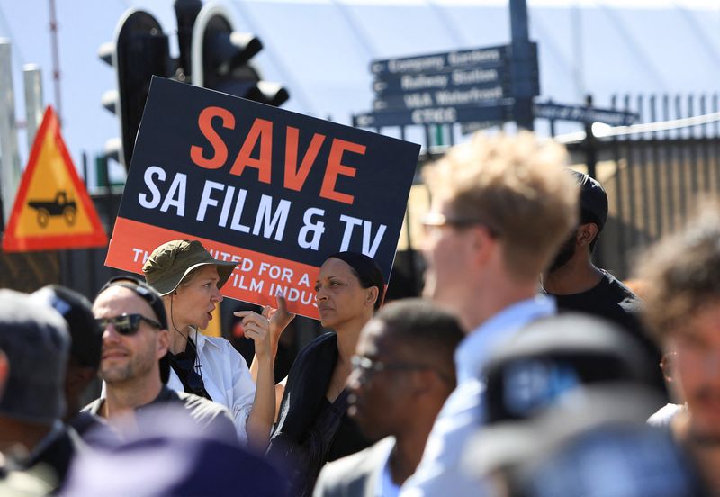 South African film industry protests in Cape Town over funding woes