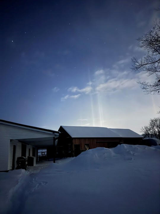 Photos: Ice pillars dazzle in Northeast Ohio sky
