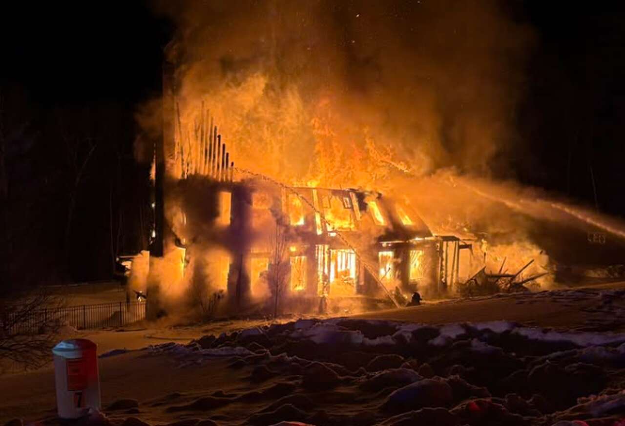 Man dies after being found outside Tolland house destroyed by fire ...