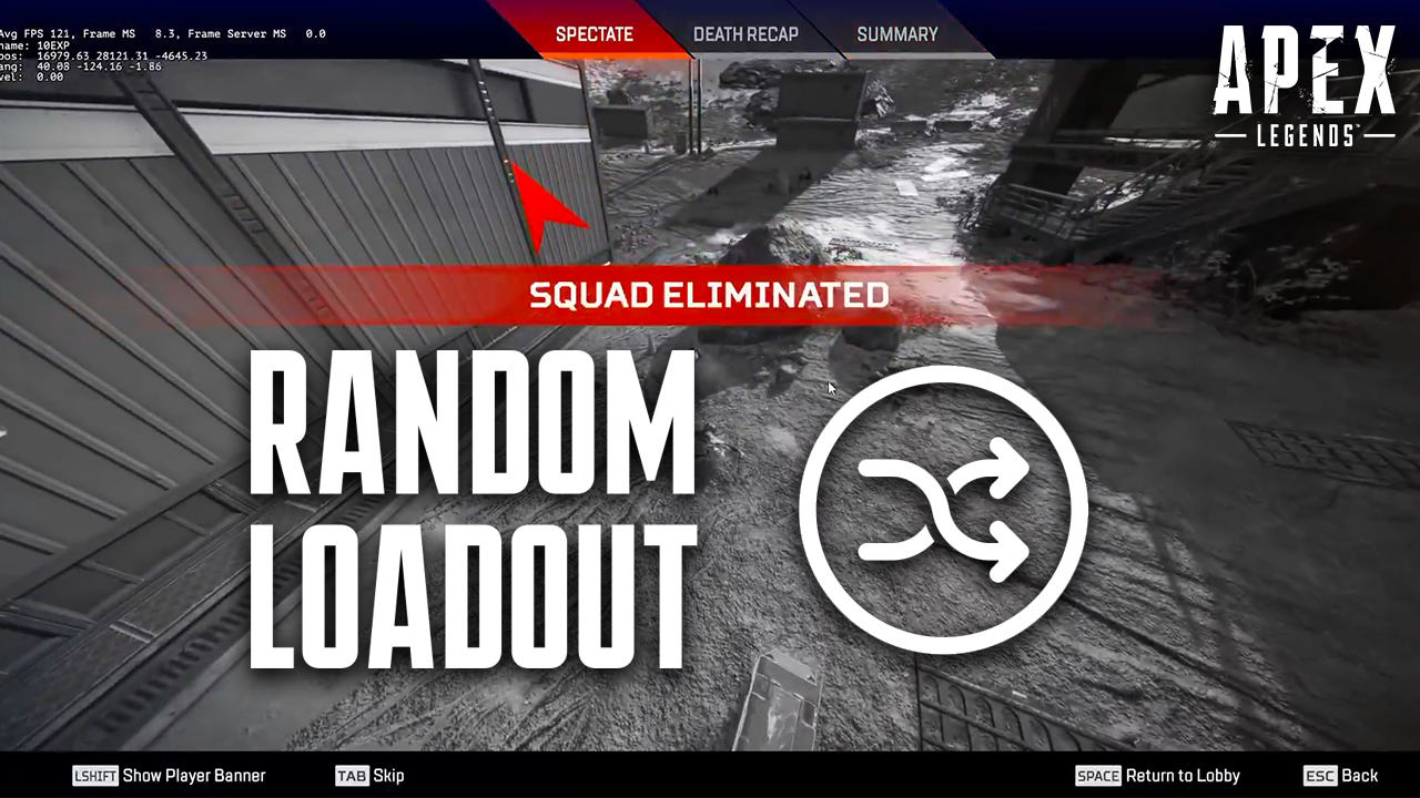 Apex Legends gameplay gets crazy with a random loadout challenge