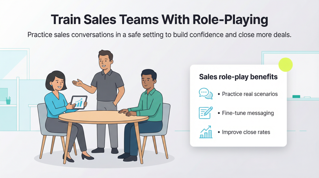 Use role-playing to engage your sales force