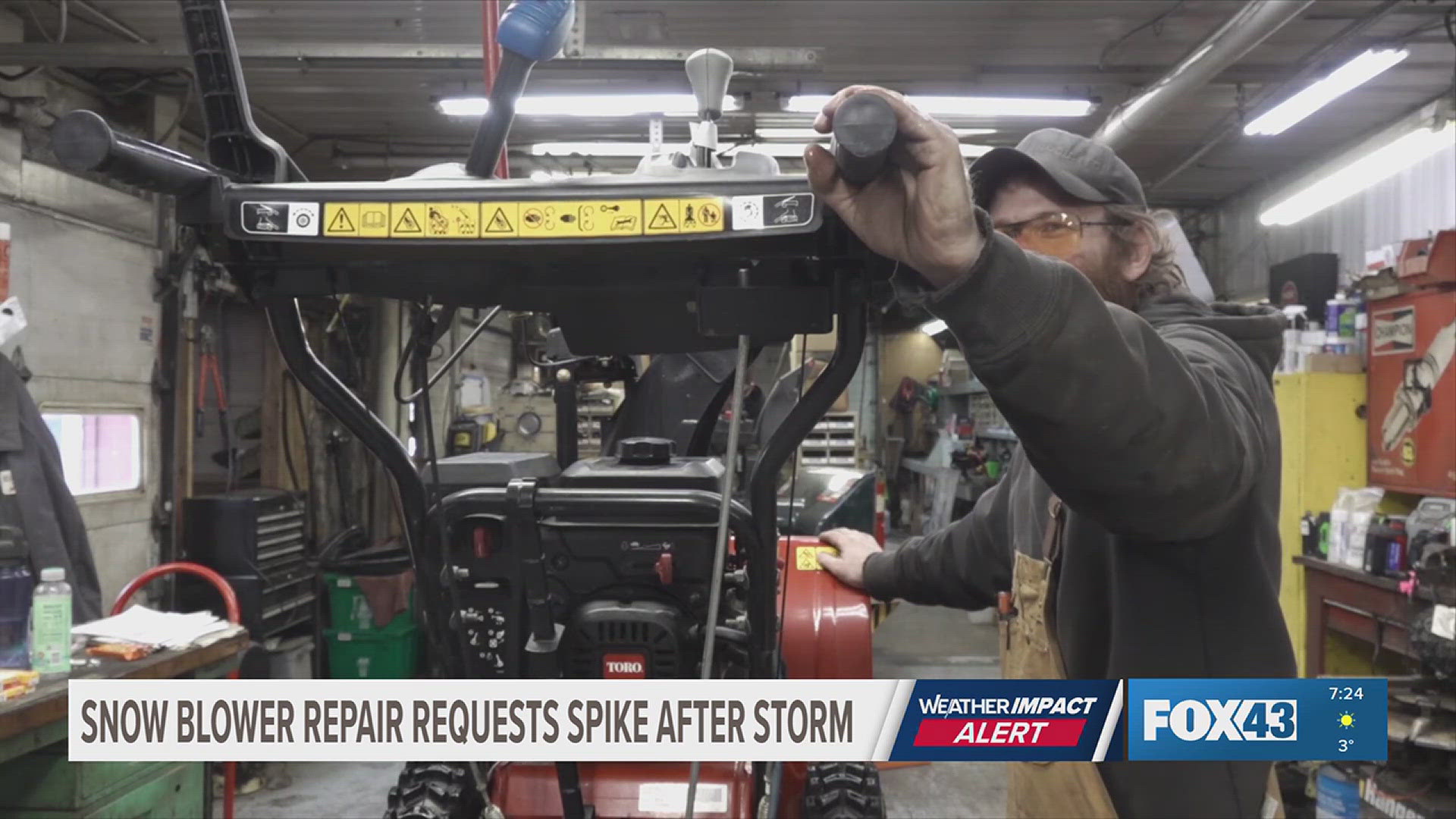 Snow blower repair in high demand