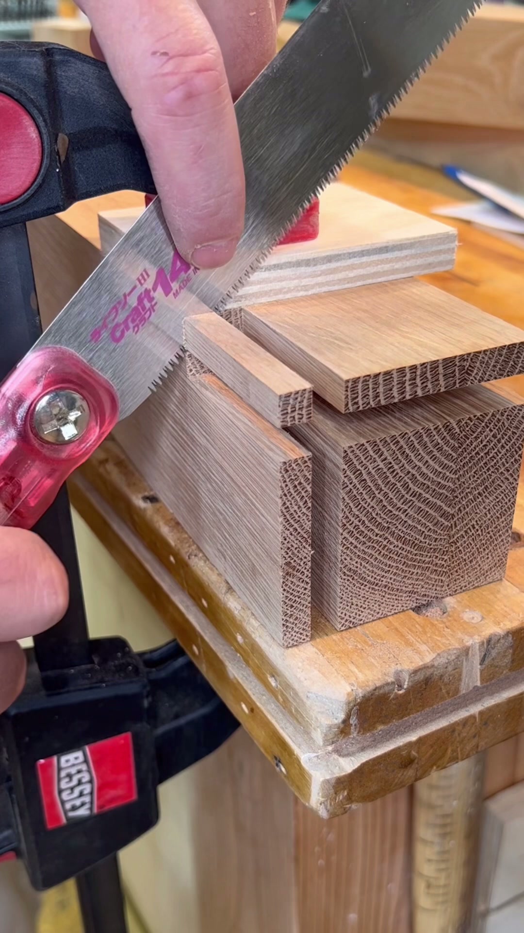 Satisfying woodwork #woodworking #woodwork #handtools
