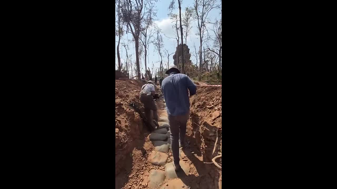 Thai military clear mines along Cambodia border before reopening to the ...
