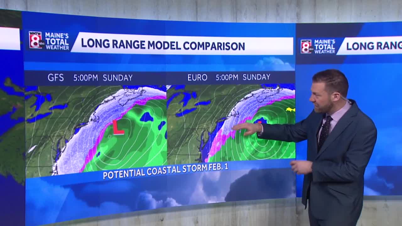 Nor'easter chances in Maine