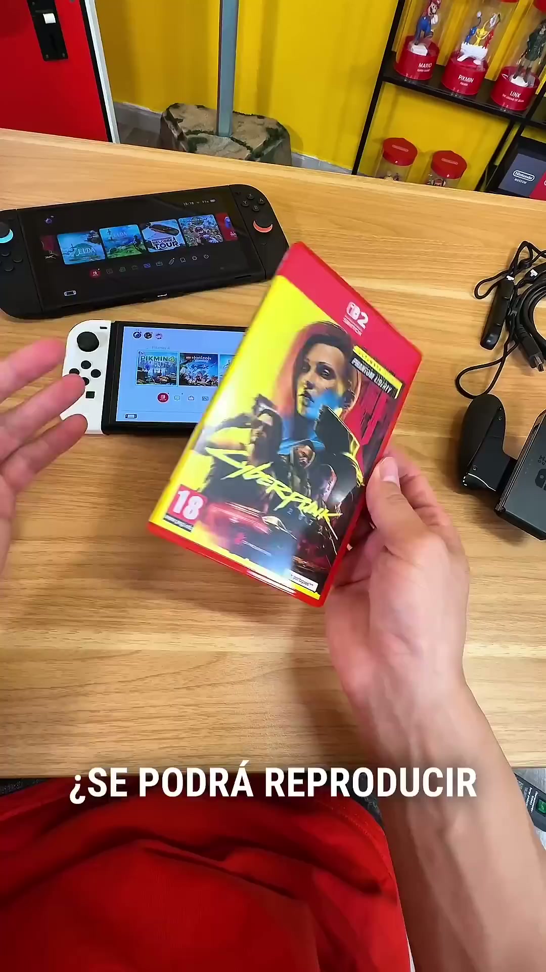 ¿Qué pasa si pones un juego de Nintendo Switch 2 en la Switch 1?