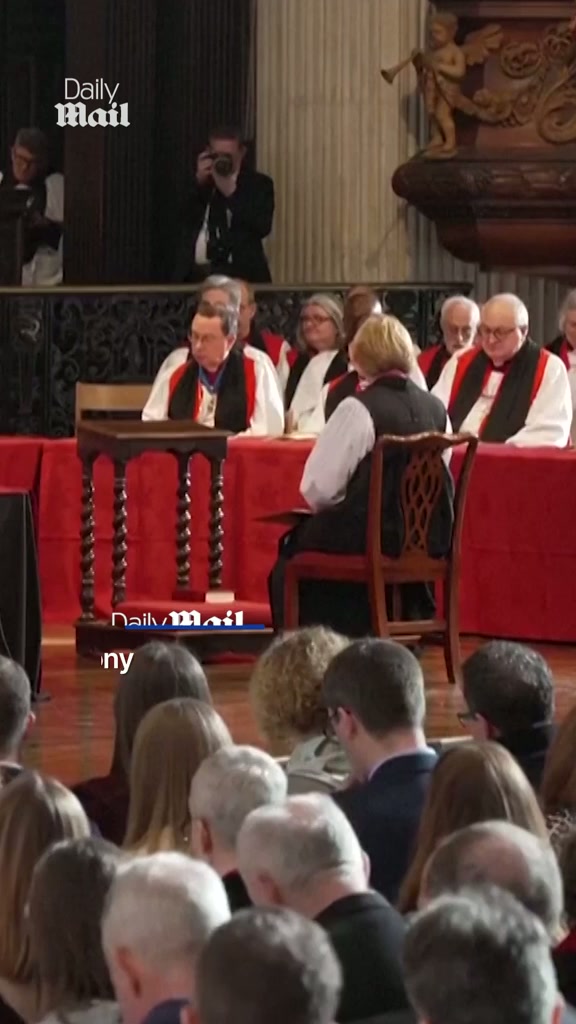 Heckler interrupts Sarah Mullany's confirmation as new archbishop