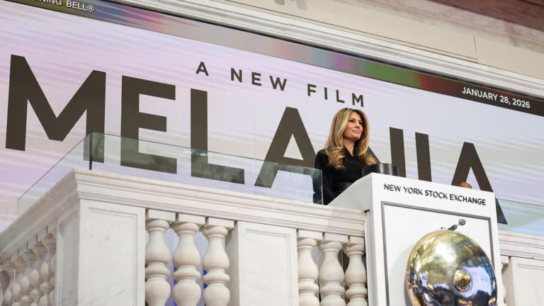 Melania Trump rings the NYSE opening bell, placing her documentary ...