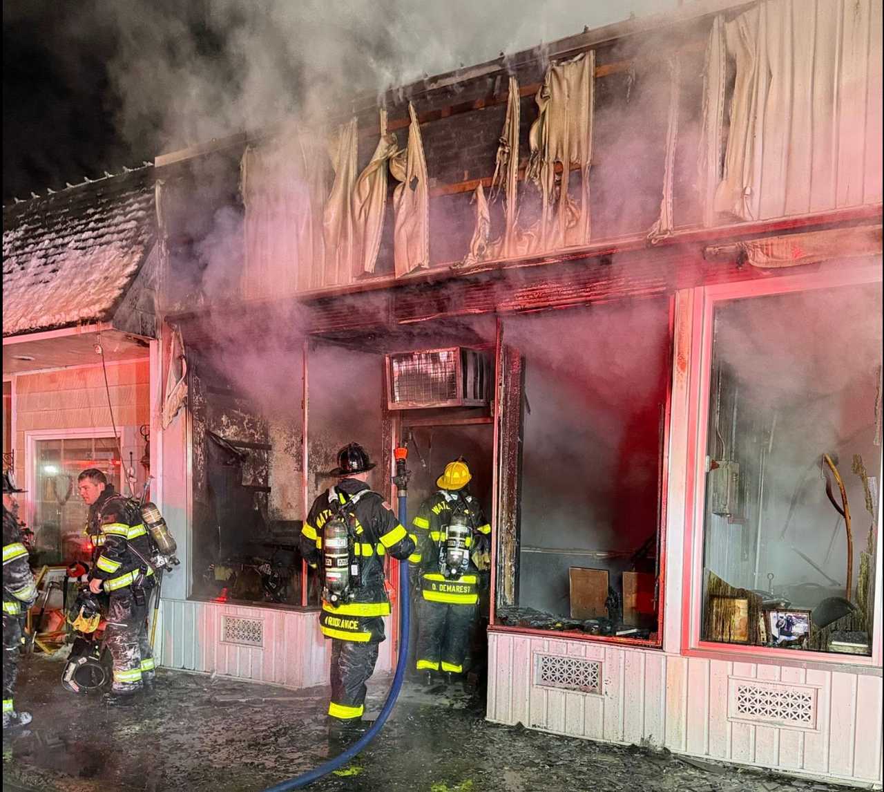 Overnight fire tears through multiple CT businesses; roads remain ...
