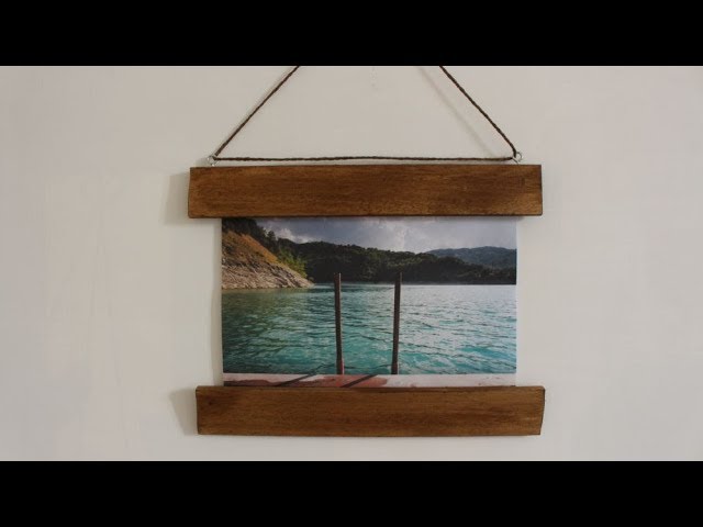 DIY photo frame with no glass