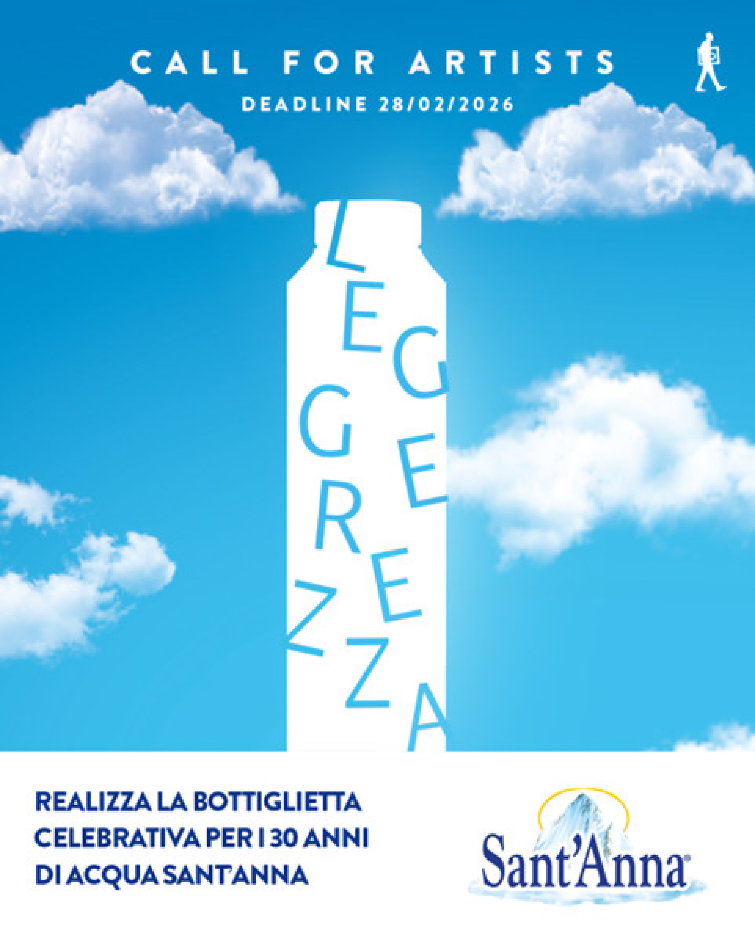 Acqua Sant'Anna, call for artists per la bottiglia celebrativa dei 30 anni