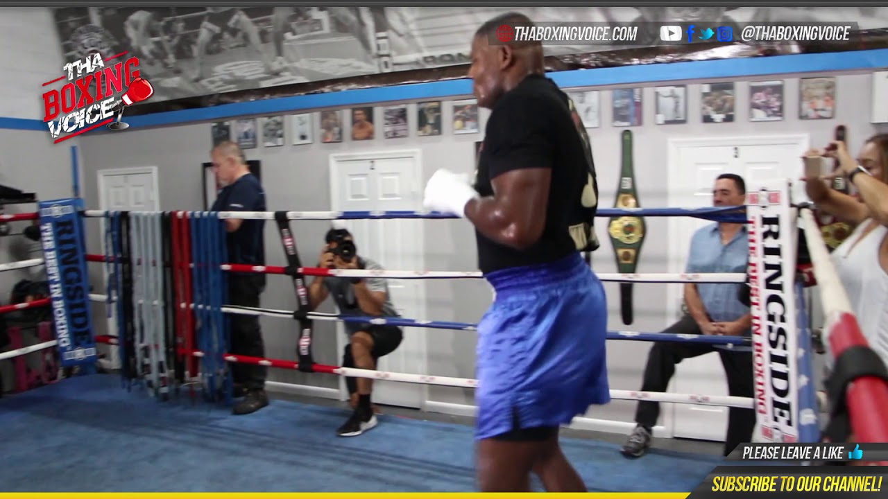 🔥Luis Ortiz shadow boxing in camp for Travis Kauffman🦍on Wilder vs Fury ...
