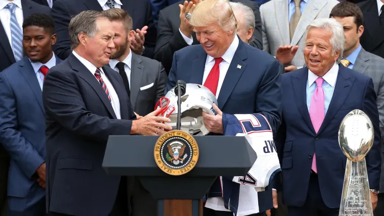 President Donald Trump reveals blunt feelings on Bill Belichick missing ...