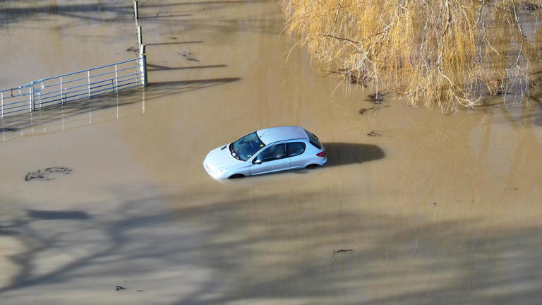 Alfriston flooding in photos: Aerial images show fields looking like ...