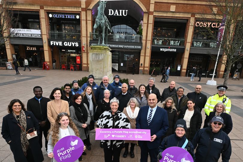 Coventry recognised as 'safe' night out for first time