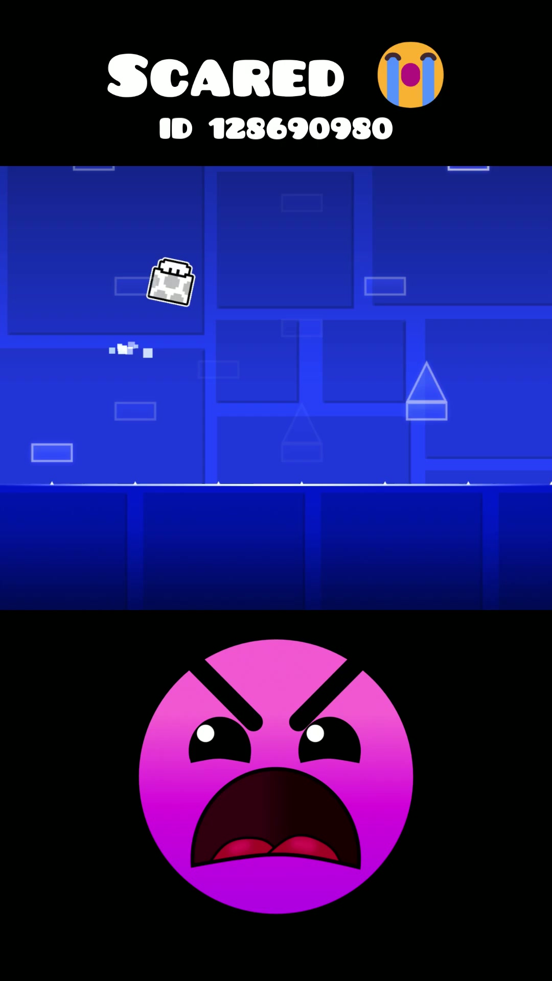 Trying the scariest level in Geometry Dash #geometrydash