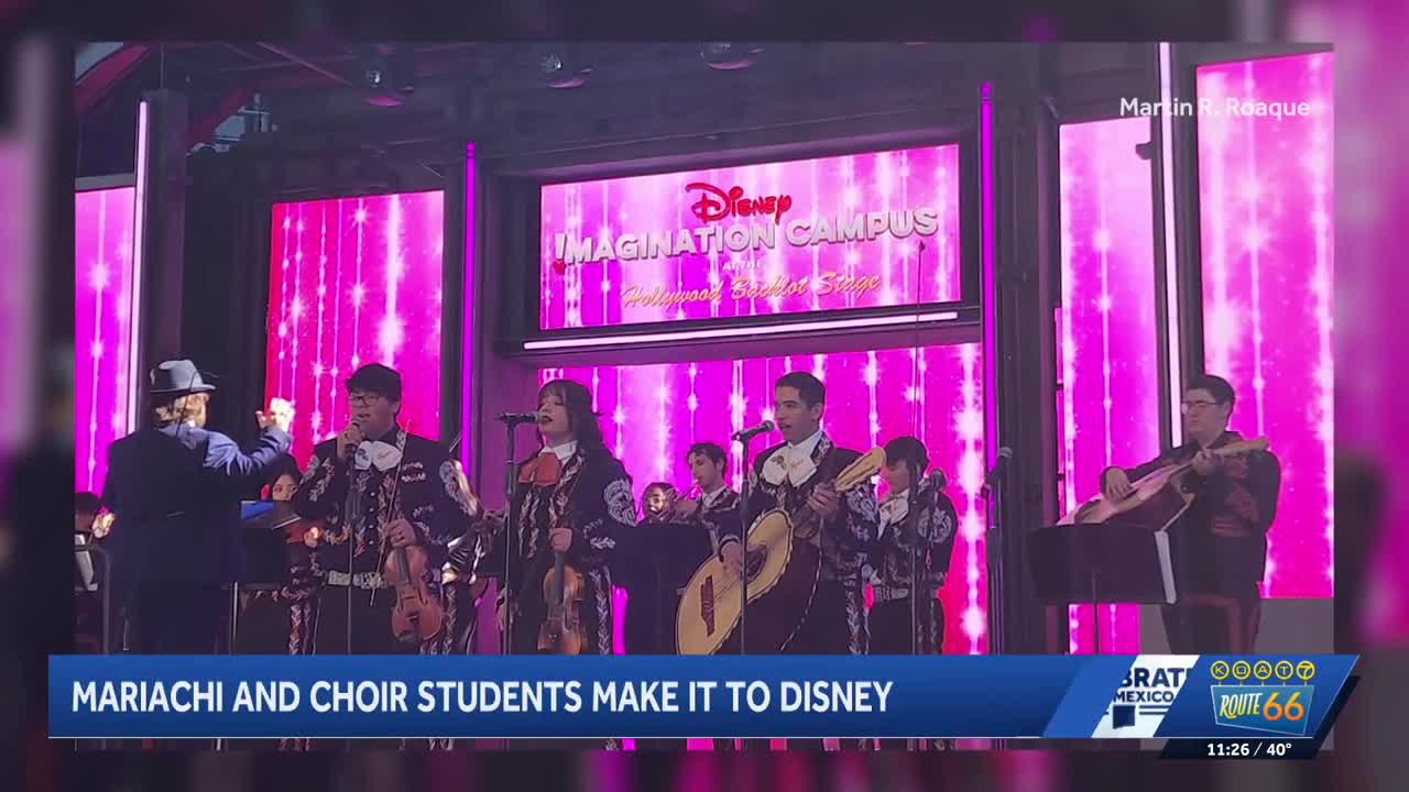 Taos High School students perform at Disneyland
