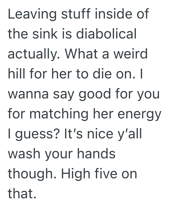 Husband got fed up with his wife leaving clutter in her sink, so he put ...