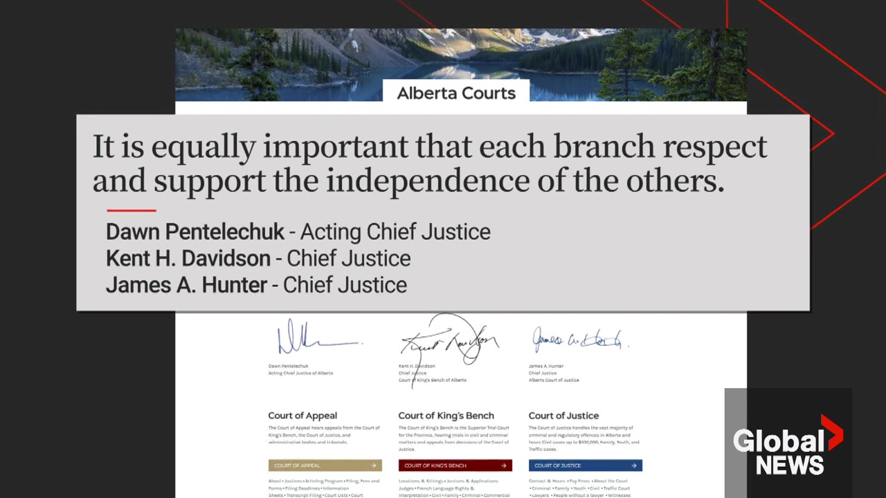 Alberta judges make a statement about judicial independence after ...