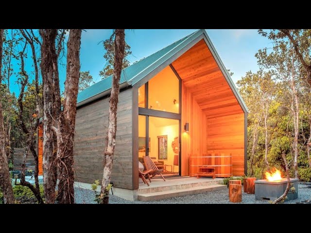 Stylish forest cabin draws visitors near Hawaii's beautiful volcanoes