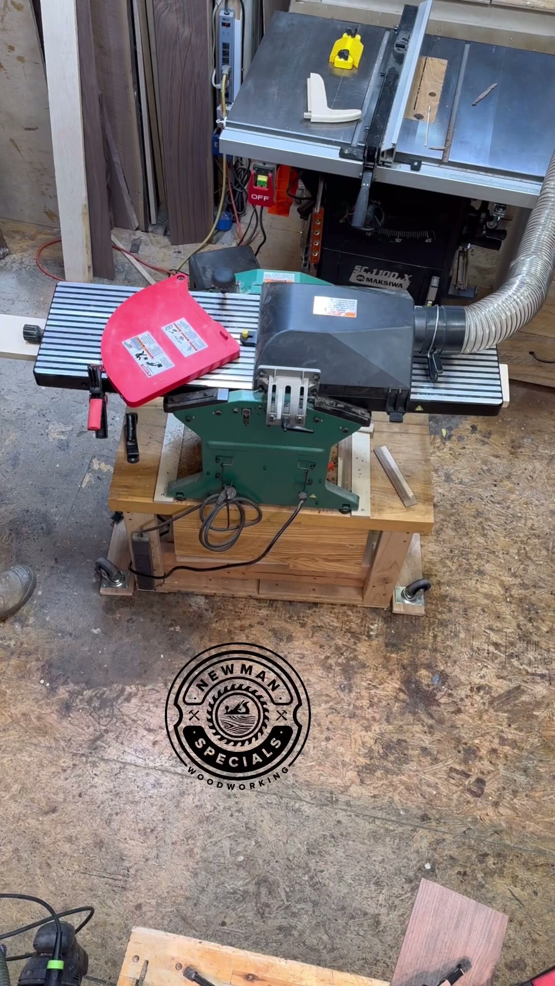 Fold out wheels on my Frankencart aren’t a trip hazard #woodshop # ...