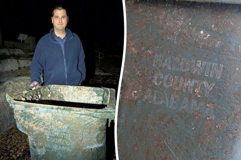 Alabama garbage can swept away by hurricane washes up 4,000 miles away ...