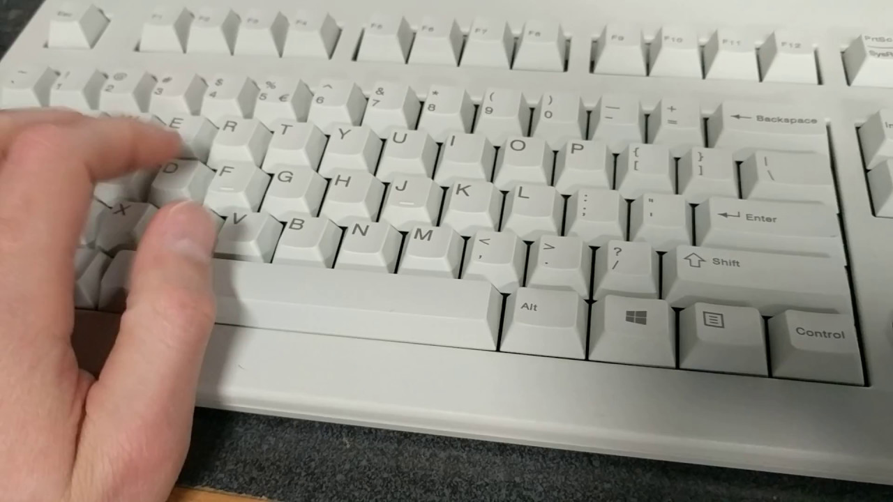 Typing on the Cherry MX Board Silent keyboard
