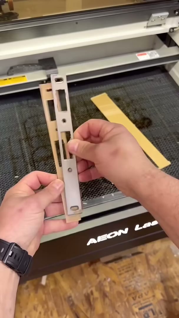 Screen door striker plate repair using my laser #homeownership #laser # ...
