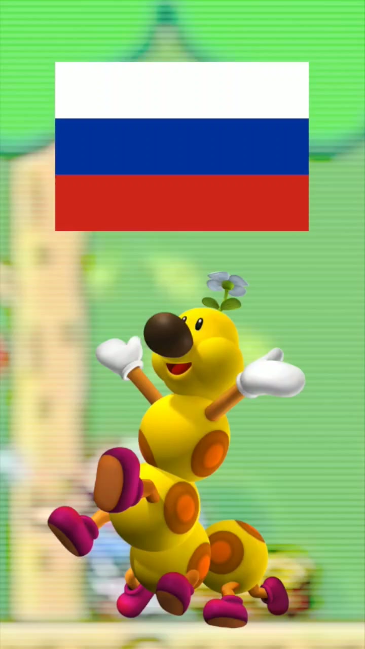 Wiggler's name around the world #shorts #Mario