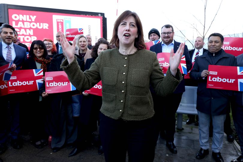 Labour ad van for Gorton and Denton by-election launched as Lucy Powell ...