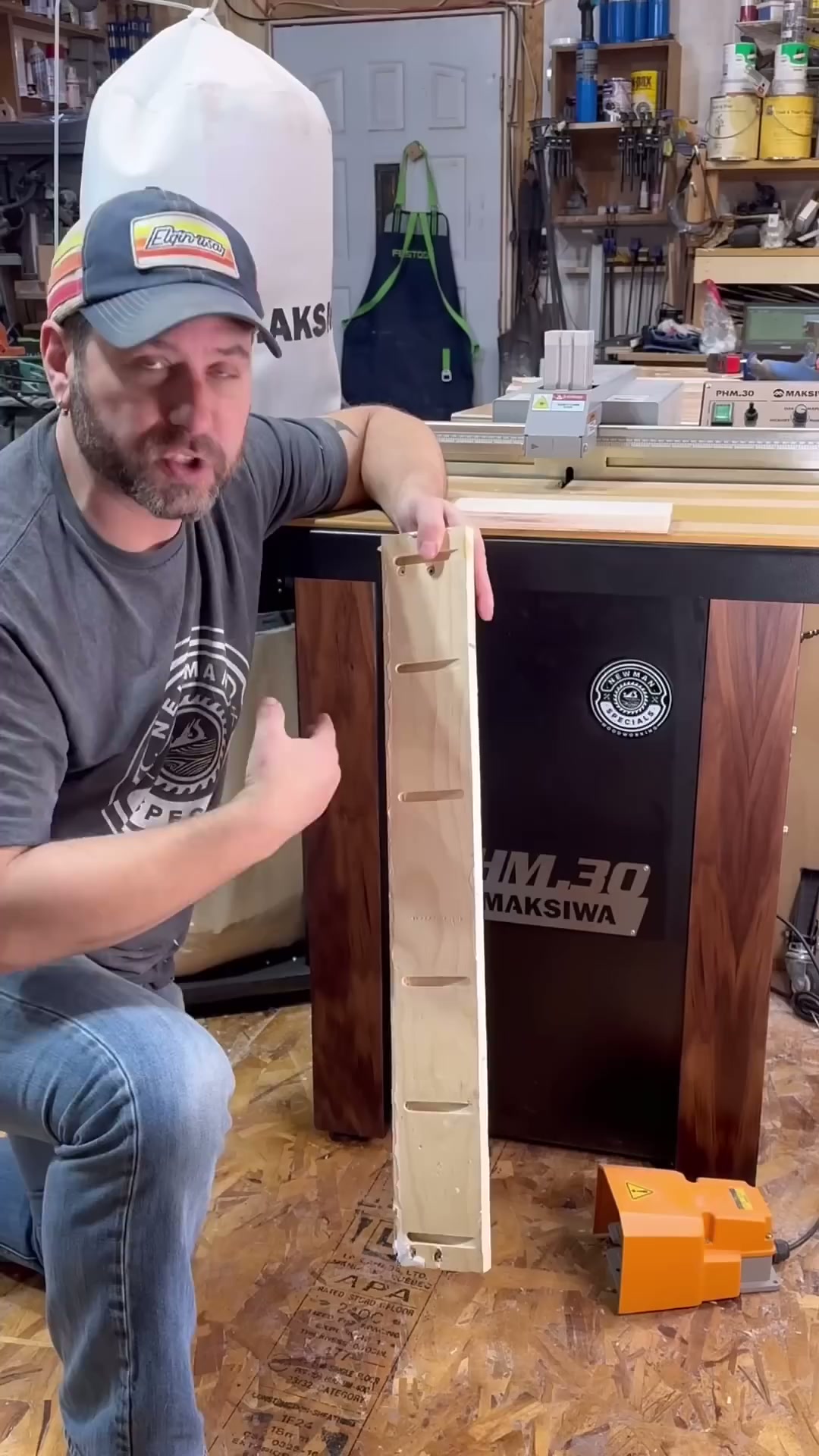 Production-level Maksiwa pocket hole machine branded with my logo # ...