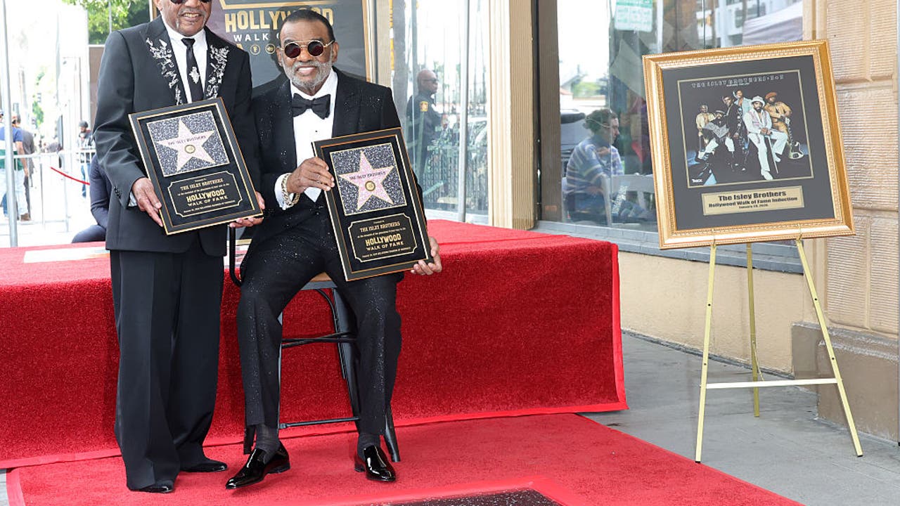 The Isley Brothers honored with star on Hollywood Walk of Fame