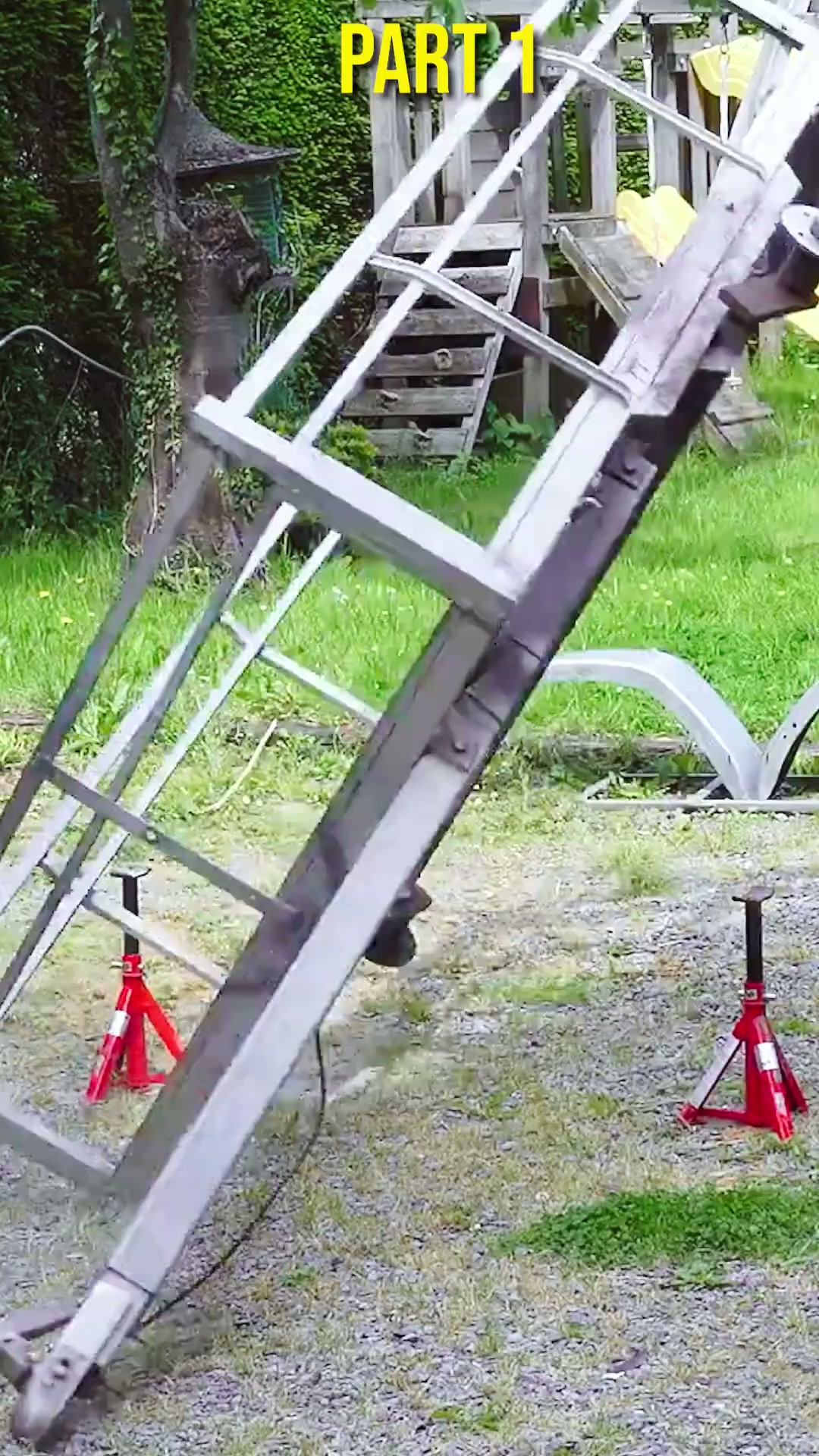 Repairing and restoring my very old trailer #Shorts