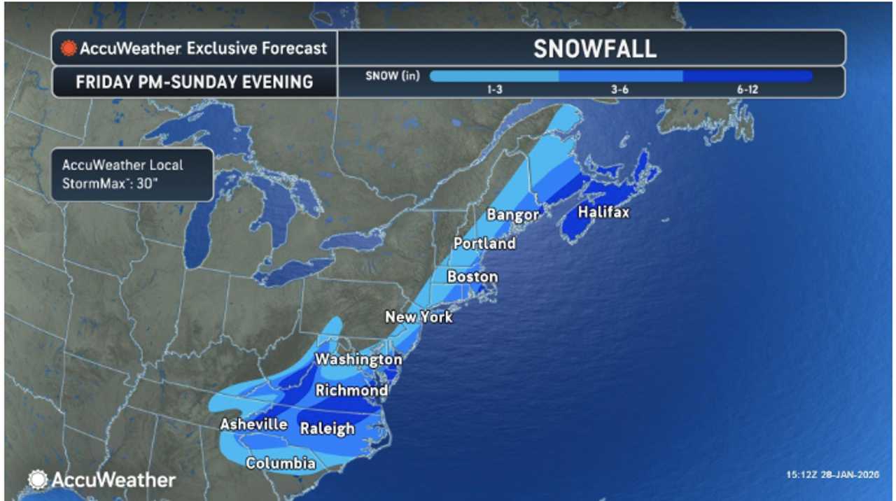 First snowfall projections released for next winter storm taking aim at ...
