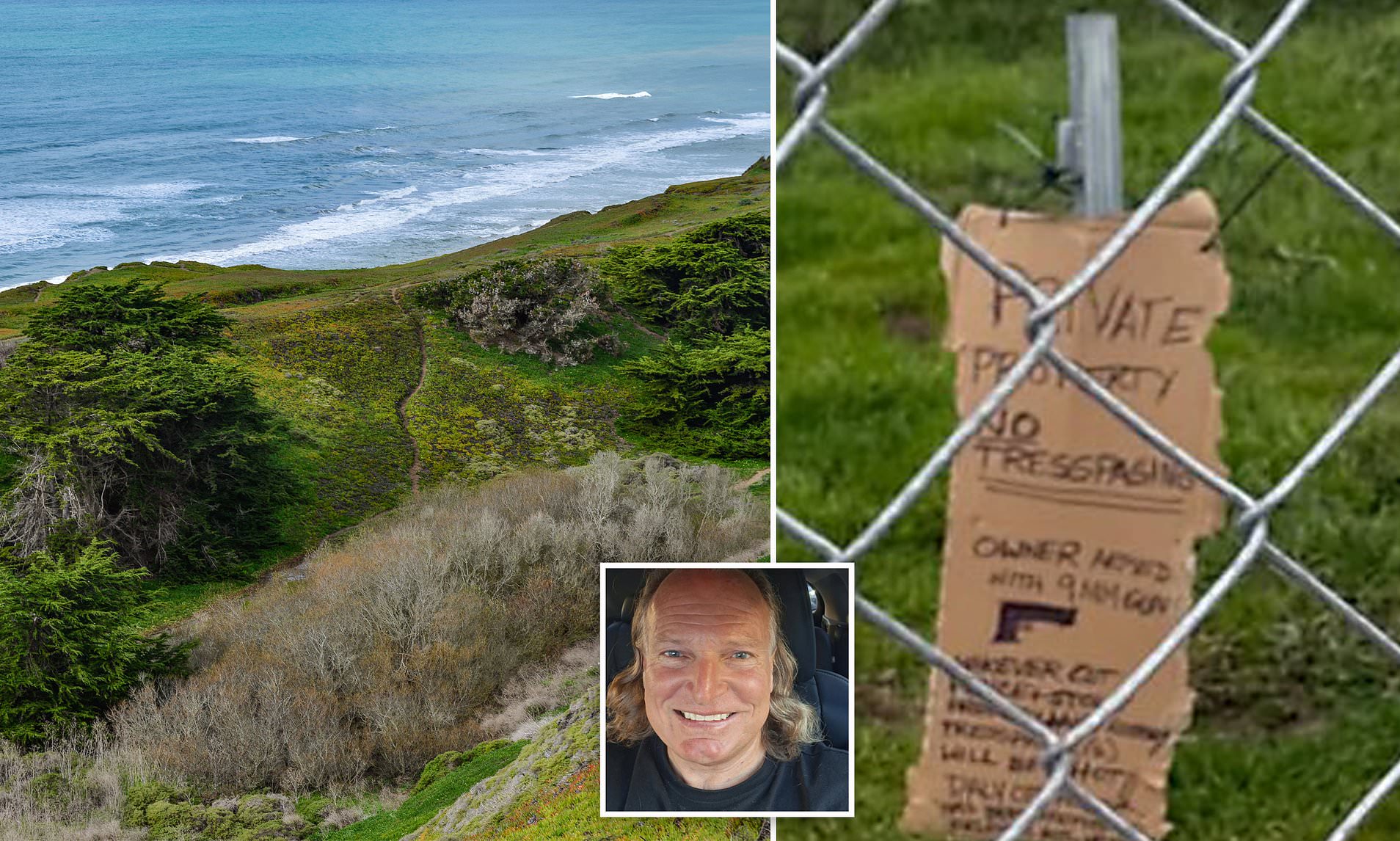 California beach town up in arms over metal fence erected by convicted ...