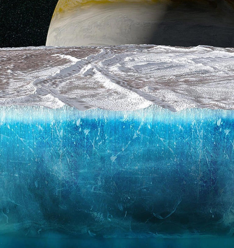NASA probe found a massive ice wall on Jupiter’s moon, what’s hiding ...