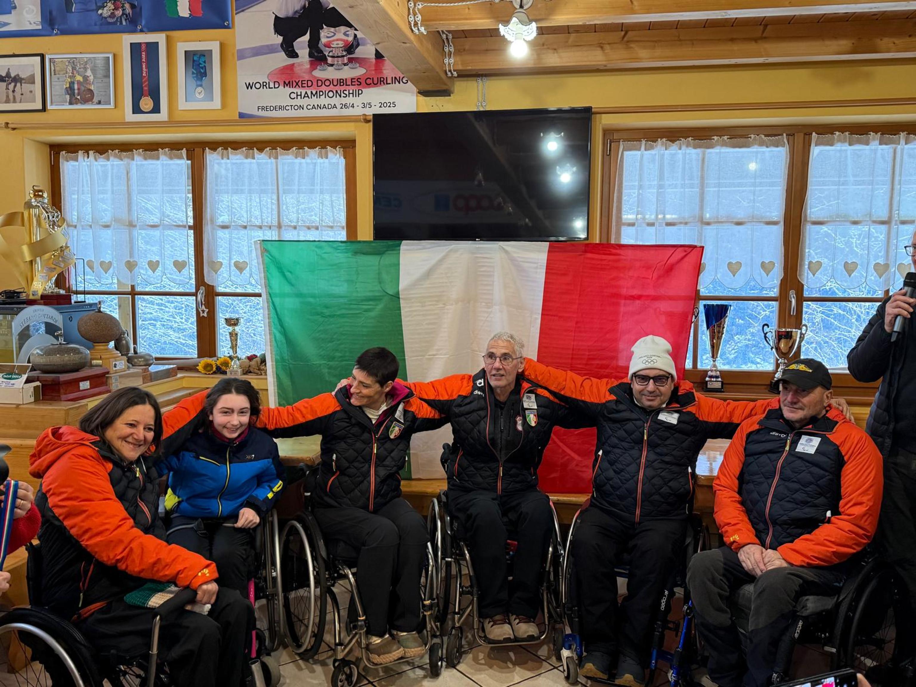 Disval Aosta campione d'Italia wheelchair curling