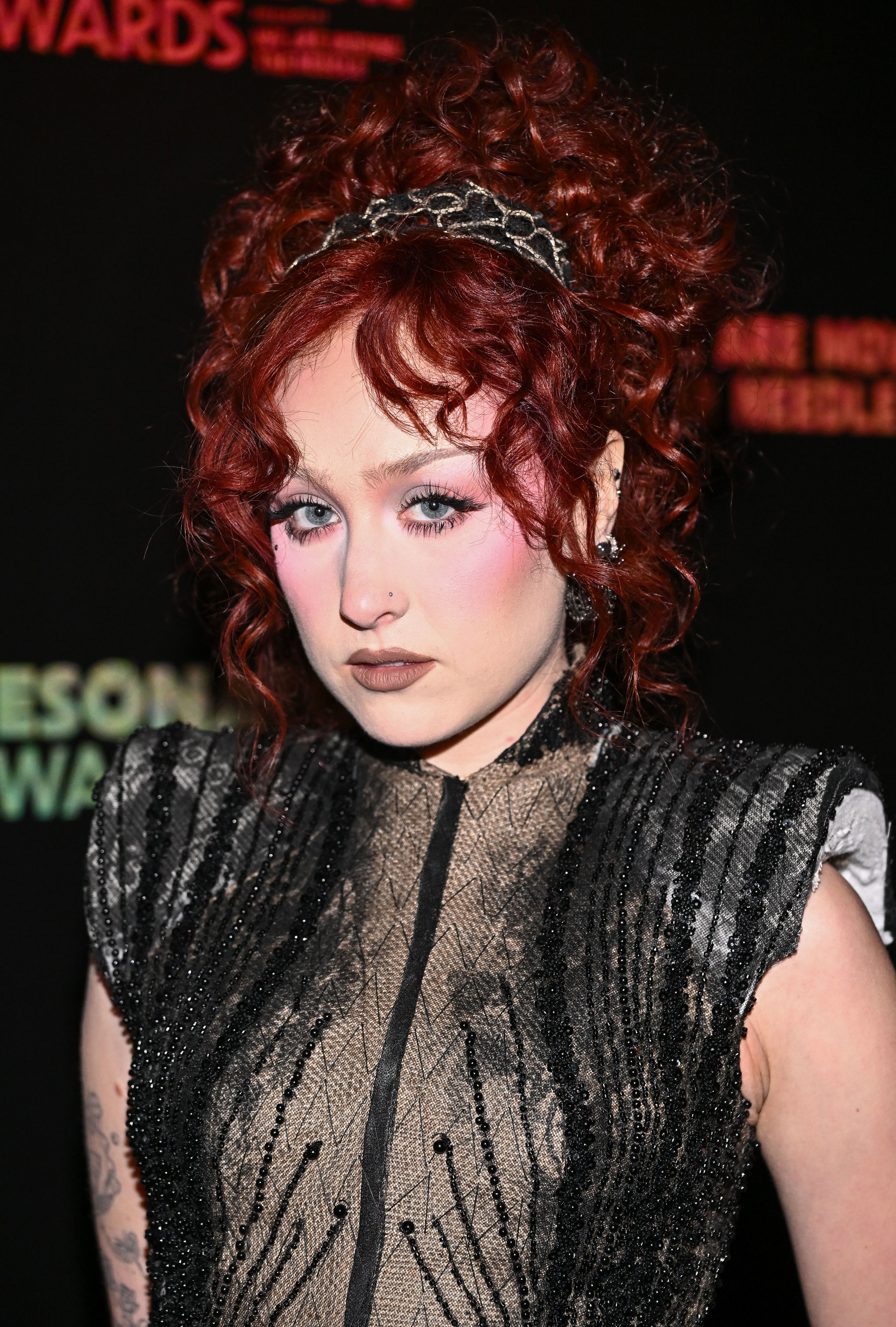 Chappell Roan's jewel-encrusted cat-eye nails are a gothic glam dream