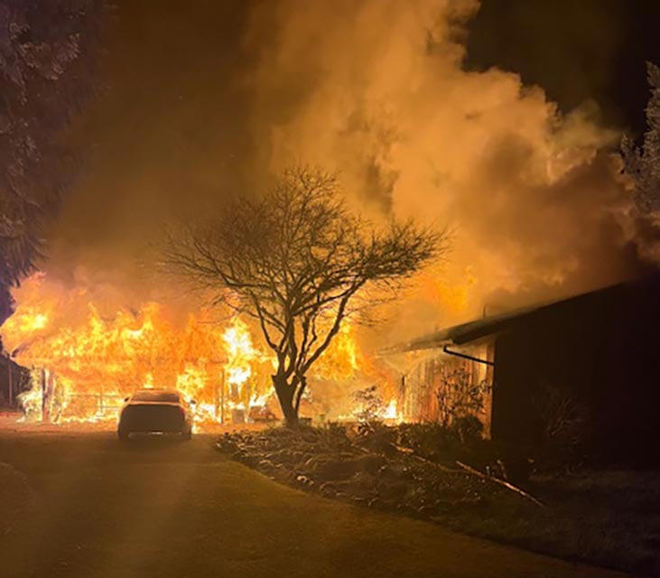 Sweet Home family loses home in 2-alarm fire