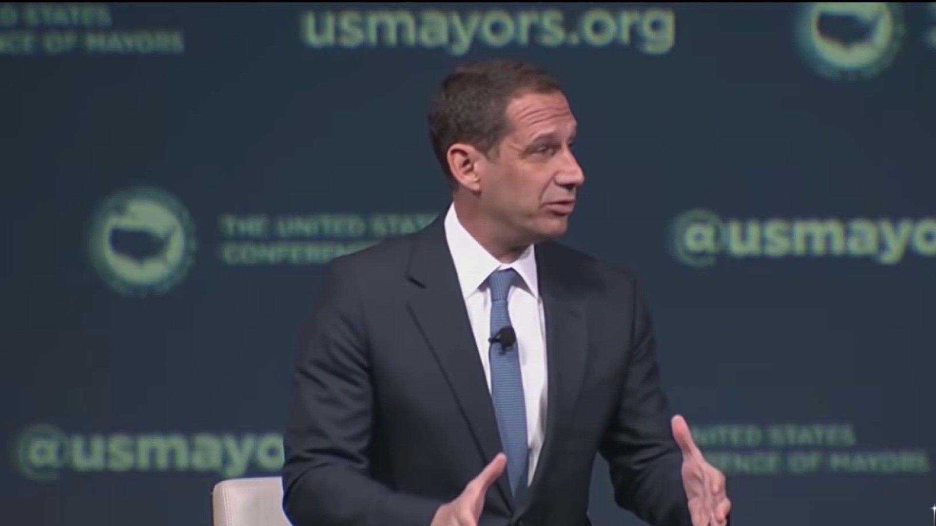 Daniel Lurie speaks at United States Conference of Mayors