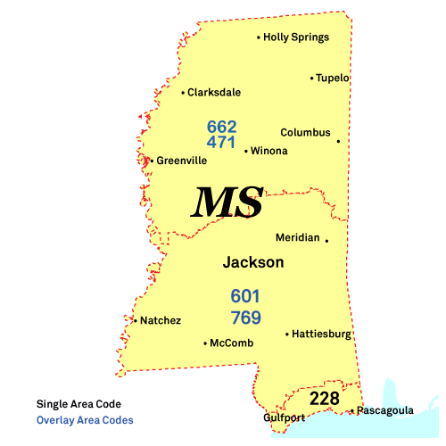 New area code coming to parts of Mississippi