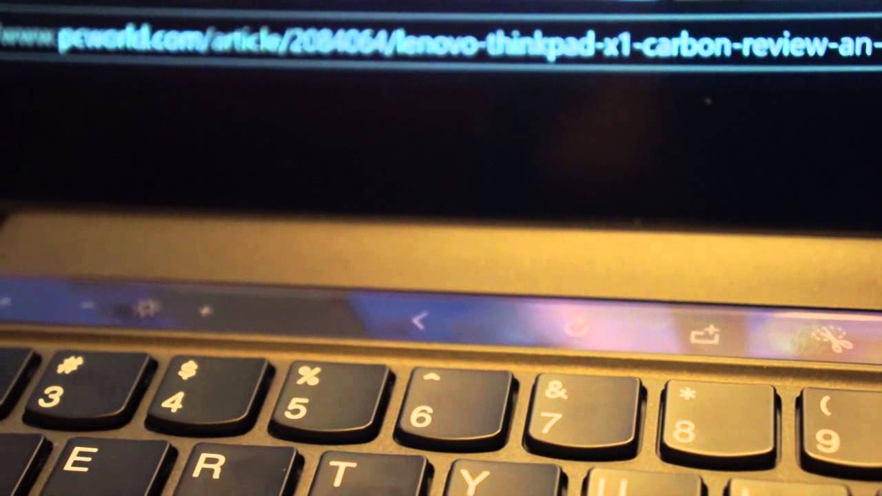 Lenovo adaptive keyboard on the ThinkPad X1 Carbon