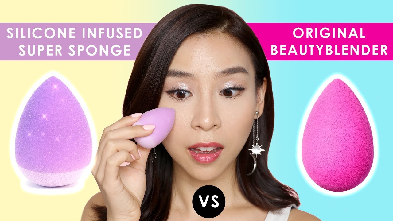 World's first silicone infused super sponge vs beauty blender