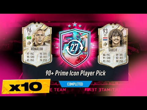 FIFA 23 10 x 90+ prime icon player pick packs!