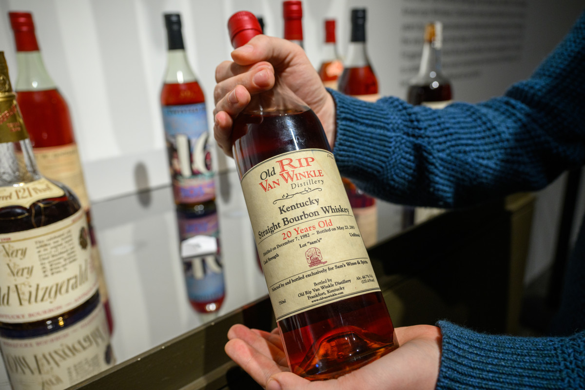 Old Rip Van Winkle bourbon breaks auction record as most expensive ...