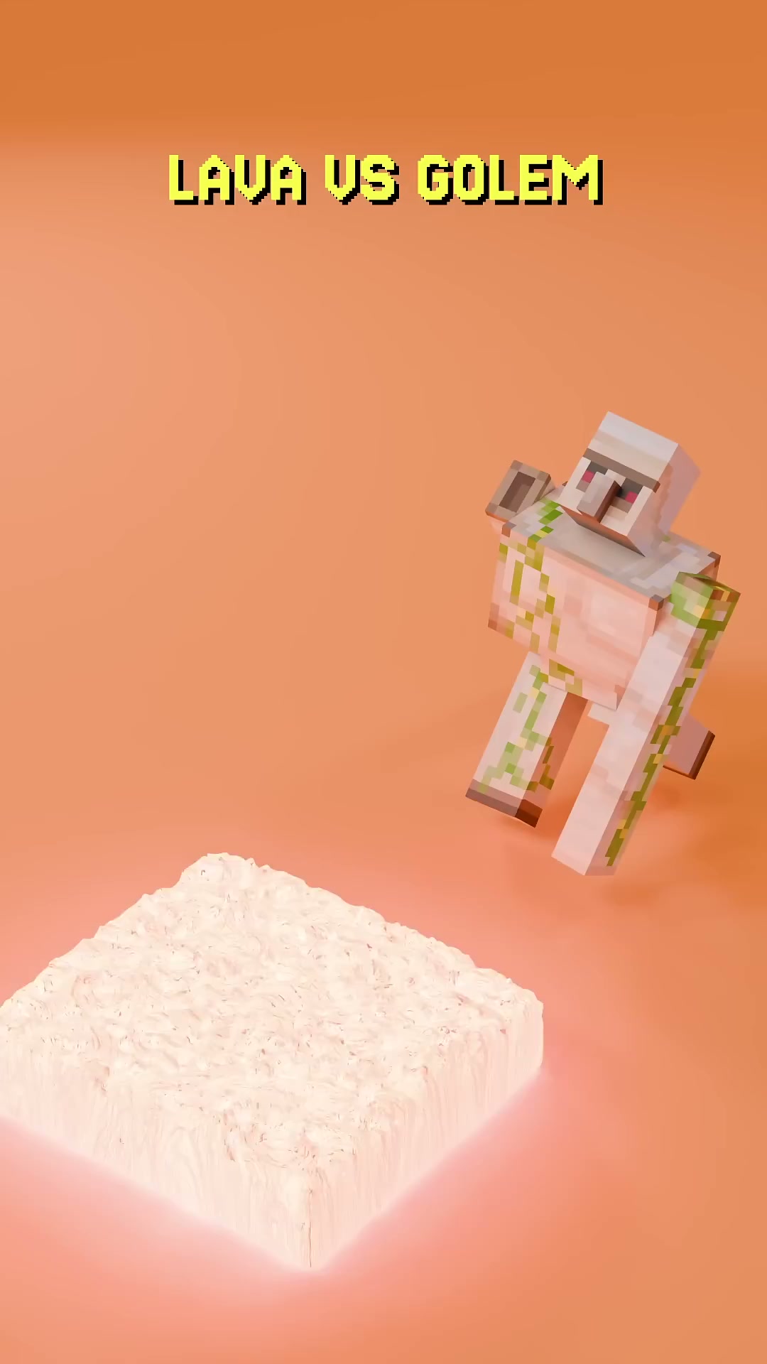 Minecraft iron golem fluid simulation feat. saving foxes